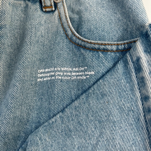 Off-White | Skirts | Jeans Skirt Off White | Poshmark